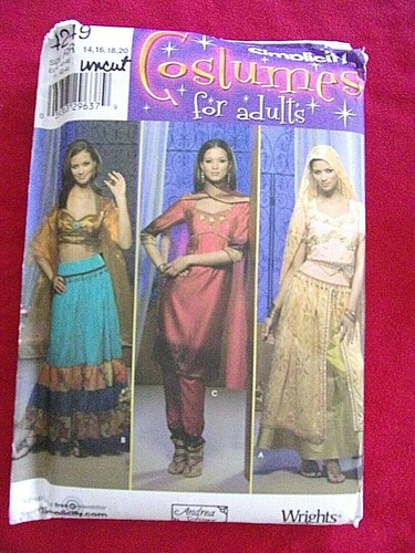 UNCUT SIMPLICITY#4249 ADULT SZ 14-16-18-20 DANCE COSTUME SEWING PATTERN ...