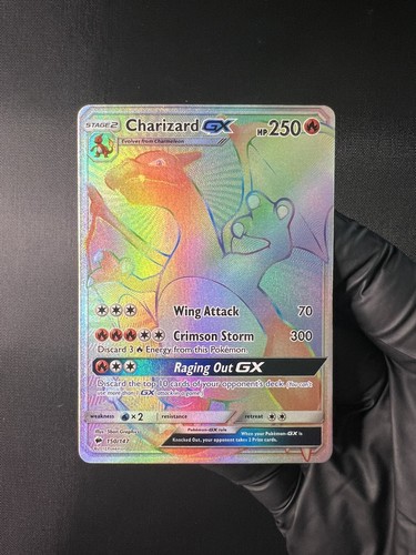 Rainbow Charizard GX - Burning Shadows - Secret Rare 150/147 | eBay