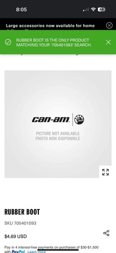 Can-Am New OEM Rubber Boot, 705401093 | eBay