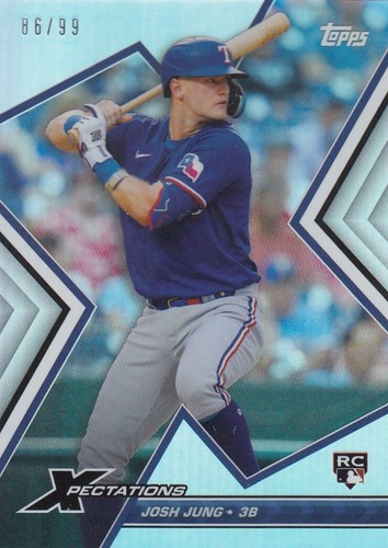 JOSH JUNG /99 TOPPS XPECTATIONS ROOKIE CARD RC TEXAS RANGERS #14 2023 ...