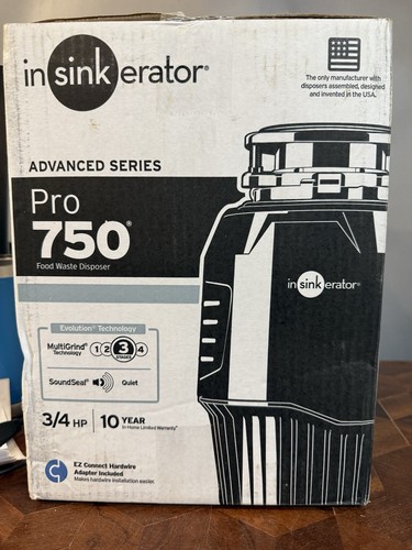InSinkErator Pro 750 Garbage Disposal 3/4 HP w/ Power Cord – Quiet ...