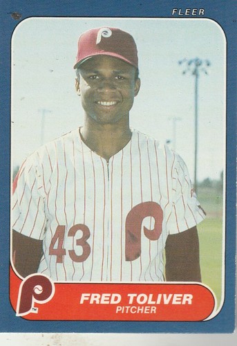 FREE SHIPPING-MINT-1986 Fleer Freddie Toliver #U-117 PHILLIES PLUS ...