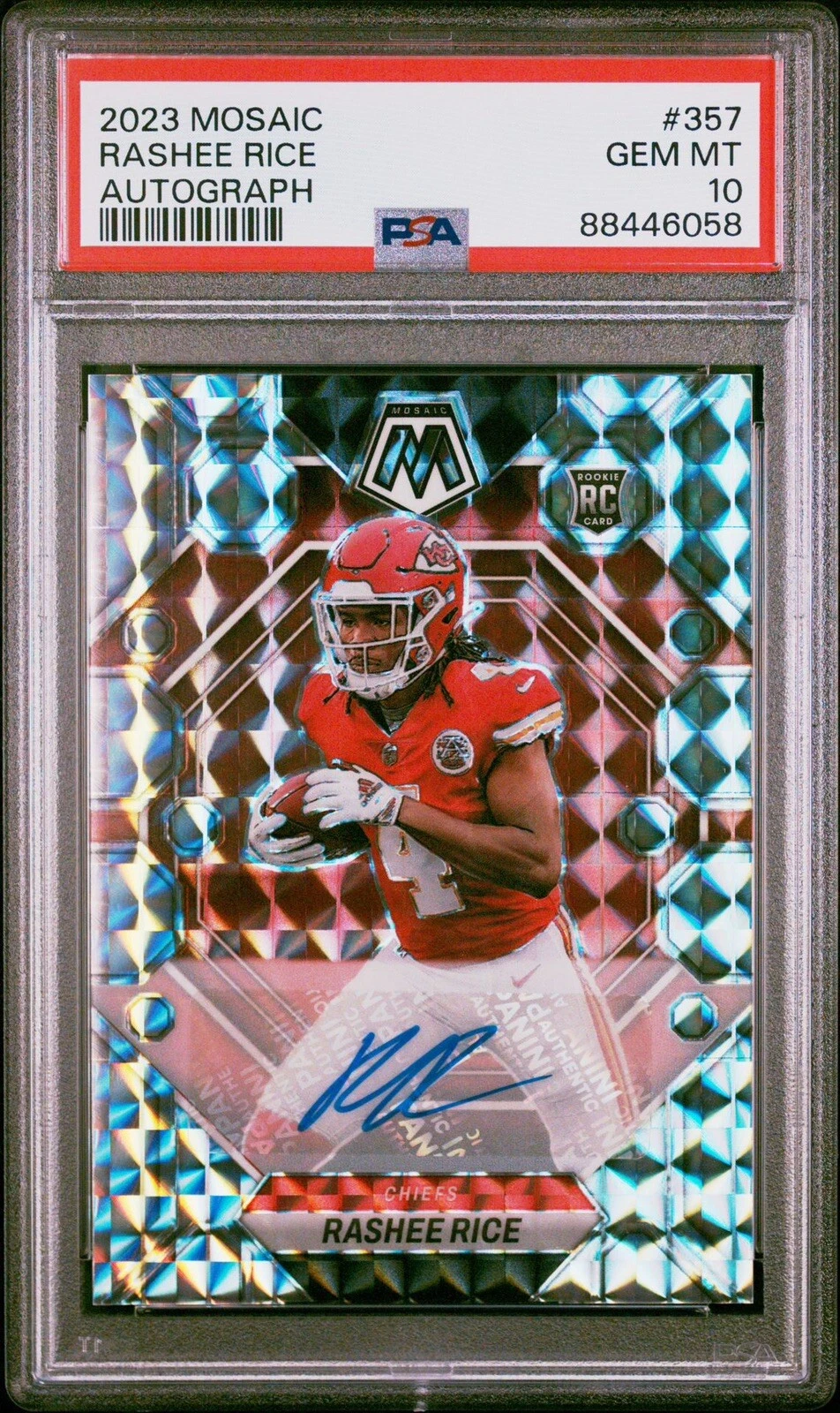 Rashee Rice 2023 Mosaic #357 Rookie Autographs - Mosaic Price Guide - Sports Card Investor