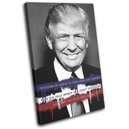 US Politic Trump Iconic Celebrities SINGLE CANVAS WALL ART Picture ...