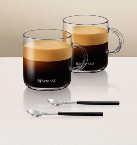 Nespresso Vertuo Gran Lungo CupsSet of 2 cups with spoons - 265 ml | eBay