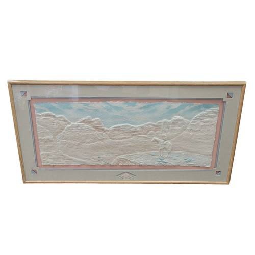 Figi Graphics Signed By Wess Dahlburg Navajo Canyon Cast Paper 3D Art ...