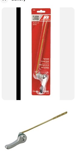 12 Front Mount Chrome Toilet Flush Handle Lever With Metal Spud & Nut ...