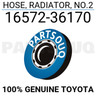 1657266010 Genuine Toyota HOSE, RADIATOR, NO.2 16572-66010 | eBay