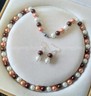 Long 22" 25" 36" 50" 8mm Multicolor Akoya Shell Pearl Necklace+Earring ...