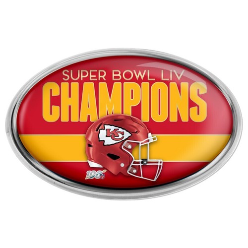 Kansas City Chiefs Auto Emblem Heavy Metal SUPER BOWL LIV CHAMPIONS ...