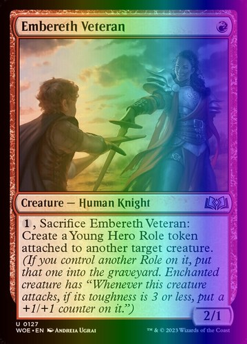 MTG Magic the Gathering Embereth Veteran (127/475) Wilds of Eldraine NM ...