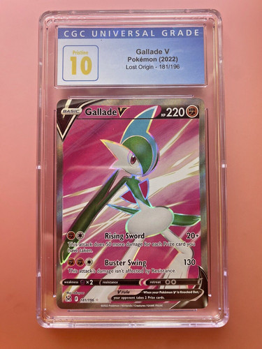 ⭐️ Pokemon Gallade V Full Art #181 Lost Origin CGC PRISTINE 10 Pop 1 of ...