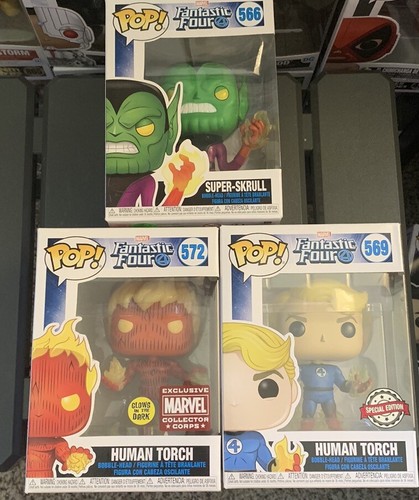 Fantastic Four Lot Of 3 Human Torch Super Skrull | eBay