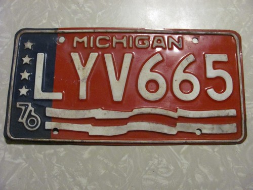 1976 MICHIGAN LICENSE PLATE FREE SHIPPING SEE MY OTHER PLATES #lyv665 ...