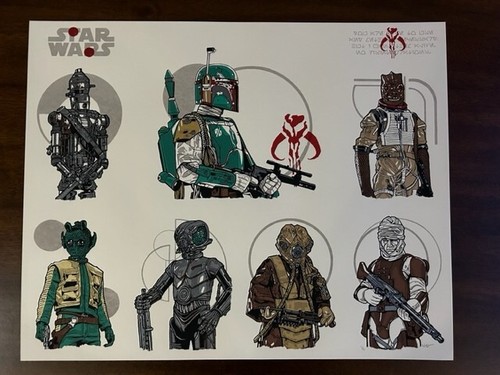 Star Wars Bounty Hunter Uncut Sheet by New Flesh Art Print Poster Mondo ...