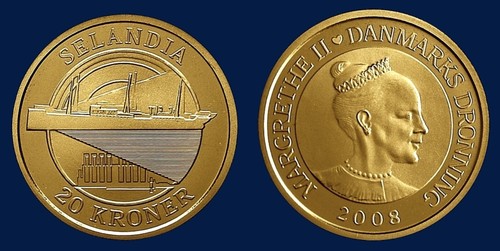 DENMARK 20 Kroner 2008 Ships - Selandia KM 926 UNCIRCULATED | eBay