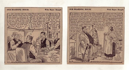 Our Boarding House w/ Major Hoople - 25 large comic panels from ...