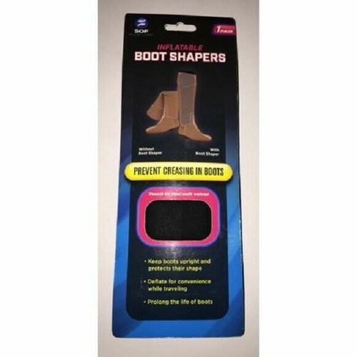 SOF SHOE CARE INFLATABLE BOOT SHAPERS, BLACK, 1 PAIR *DISTRESSED ...