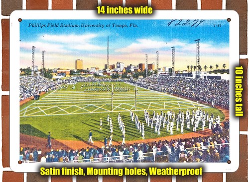 Metal Sign - Florida Postcard - Phillips Field Stadium, University of ...
