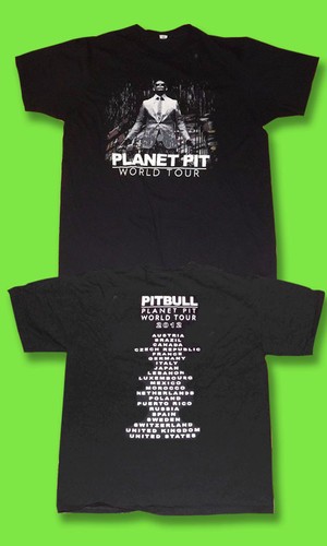 PITBULL - 2012 "PLANET PIT" WORLD TOUR CONCERT TOUR T-SHIRT *NEW* | eBay