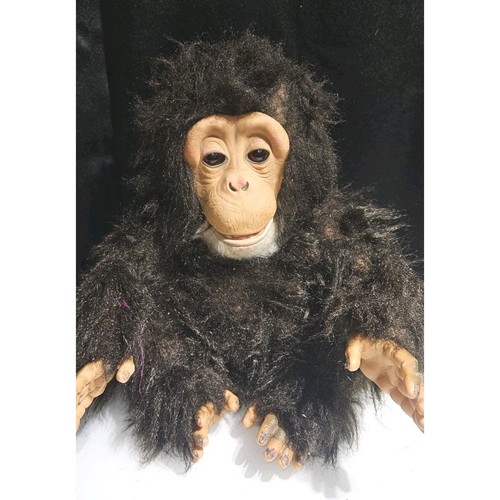 Fur Real Furreal Cuddle Chimp Chimpanzee Interactive Plush Monkey Works ...