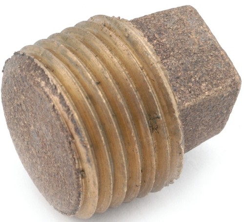 NEW Anderson Metals 738114-20 1 1/4" RED Brass SOLID PIPE Plug MPT | eBay