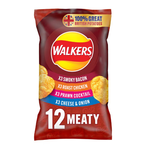 Walkers Meaty Variety Multipack Crisps 12 Pack | eBay