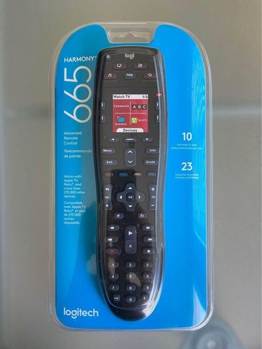Logitech Harmony 665 Rechargeable Universal Remote Control Sealed FREE ...