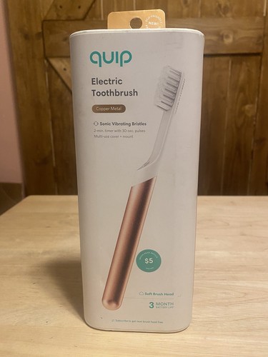 Quip Electriz Toothpaste Sonic Vibrating Bristles Soft Brush Head | eBay