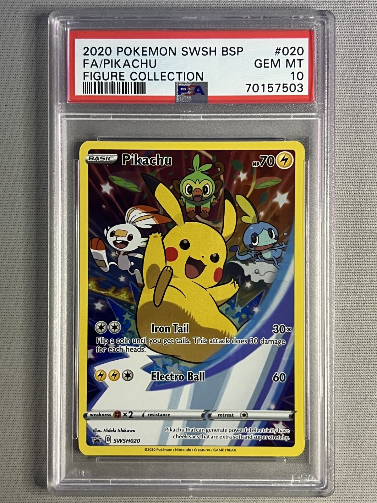 Pikachu 2020 Sword & Shield: Black Star Promo #SWSH020 Figure ...