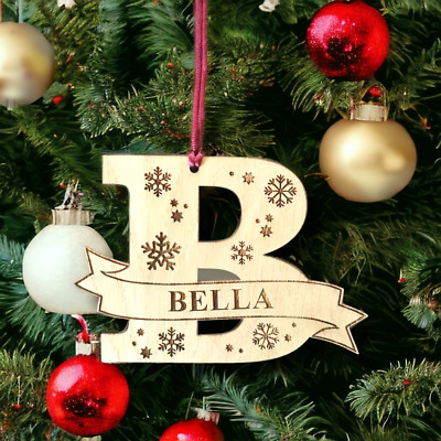 Christmas Wooden Letters in Christmas Tree Ornaments for sale | eBay UK