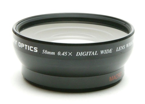 Merkury Optics 0,45X Lens w/Macro F/ Digital Camera & Video Lens W/58mm ...