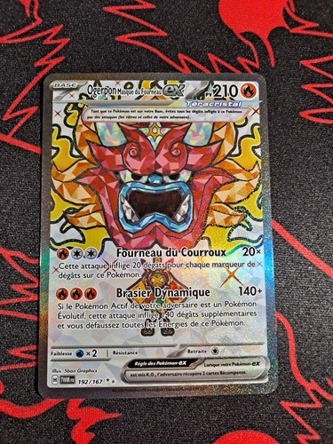 Pokemon Ogerpon masque Fourneau EX 192/167 EV6 Mascarade crépusculaire ...