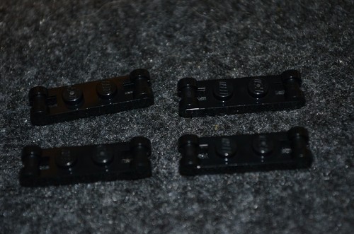 (4) 2x1 BLACK Plate w/ Handle on Both Ends Bricks ~ New Lego Parts ~ | eBay