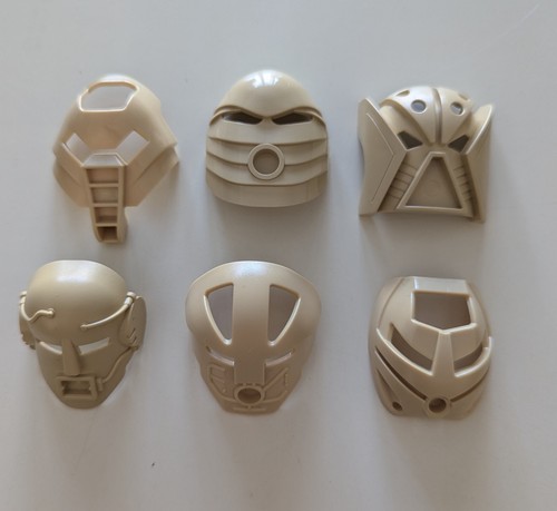 LEGO Bionicle Turaga tan color Kanohi Huna, Rau, Matatu, Mahiki, Komau ...