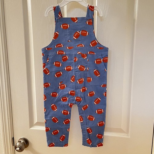 Angel Dear Football Corduroy Overalls Pockets Blue Boys Size 12-18 ...