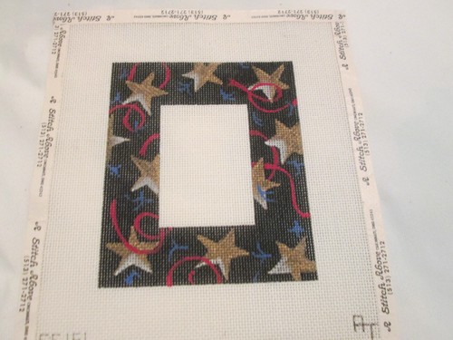 PICTURE FRAME-ASSOCIATED TALENTS-HANDPAINTED NEEDLEPOINT CANVAS | eBay