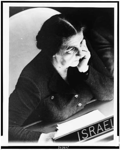 Photo:Golda Meir, anti-Israel resolution, 1957,United Nations | eBay