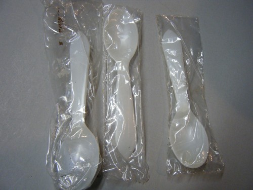 Lot of 3 Vintage Vietnam US Military C Ration Spoon Original NOS Sealed ...