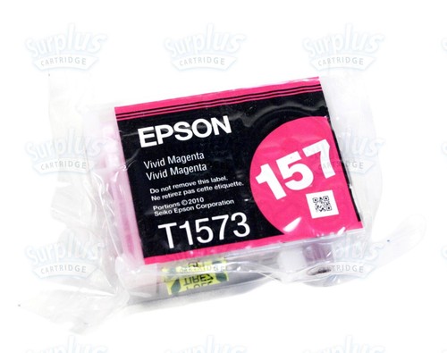 Genuine Epson 157 Vivid Magenta Ultrachrome K3 Ink T157 T1573 T157320 ...