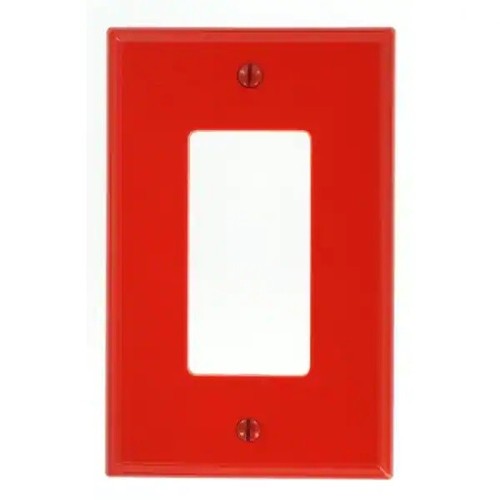 (10 pc) NEW Decorator 1-Gang Wall Plate Cover Red Decora Style Lexan ...