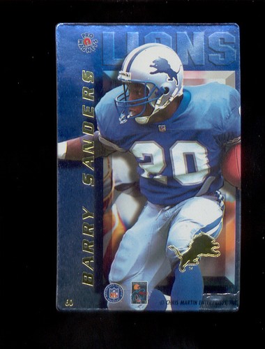 1996 Pro Mags BARRY SANDERS Detroit Lions Magnet Card Rare | eBay