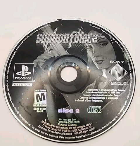 Syphon Filter 2 Replacement Disc 2 Only (PlayStation 1, 2000 ...