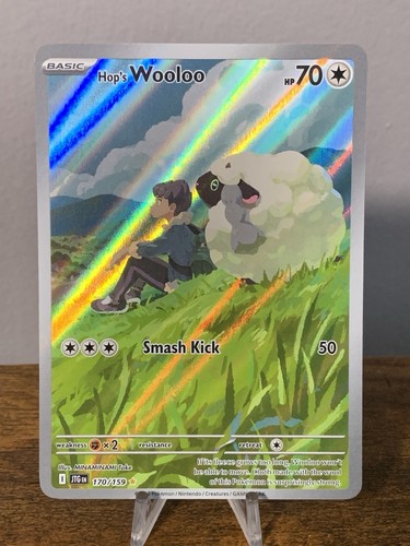 Hop’s Wooloo 170/159 IR Journey Together Sv09 ILLUSTRATION RARE HOLO ...