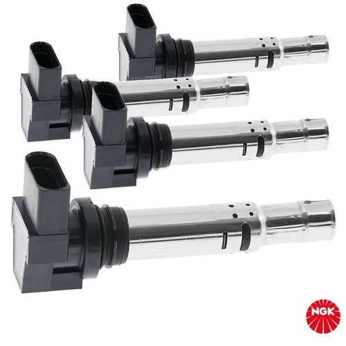 4x Original NGK Zündspule 4-polig passend für VW GOLF IV (1J1) 1.4 16V ...