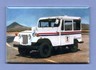 POSTAL JEEP *2X3 FRIDGE MAGNET* USPS STAMP LETTERS POST OFFICE DELIVER ...