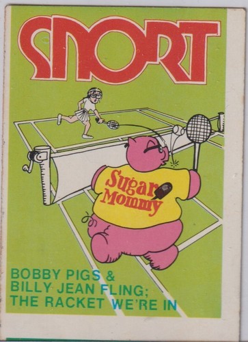 SNORT - 1973-74 SERIES 1- 2 STRIPES FLEER CRAZY STICKERS CARD | eBay