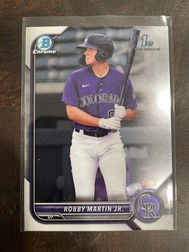 2022 Bowman Chrome Robby Martin Jr - 1st - Rockies - #BCP-43 | eBay