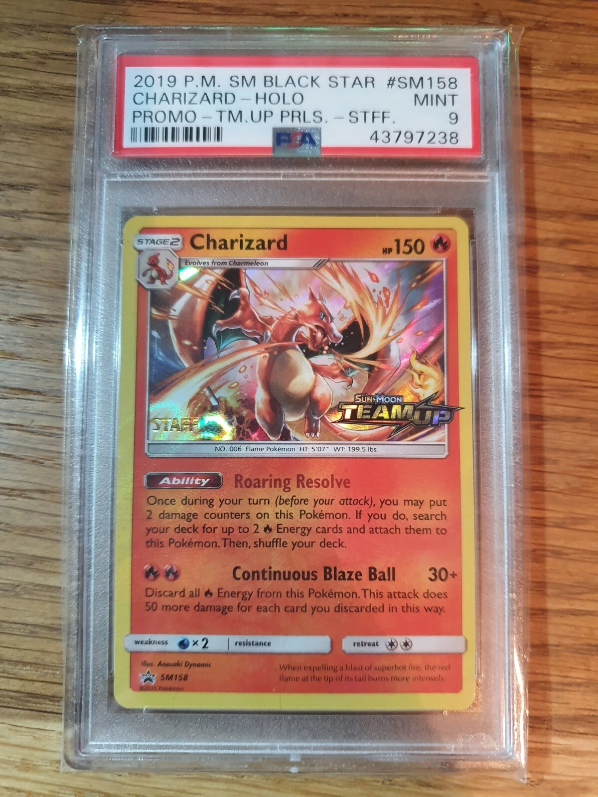 Charizard 2019 Sun & Moon: Black Star Promo #SM158 Team Up Prerelease ...