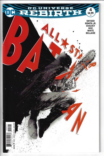 All Star Batman #4 Jock Cover (DC Comics January 2017) for sale online ...